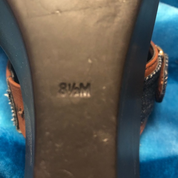 Guess | Shoes | Guess Denim Wedge Slip On Sandals | Poshmark